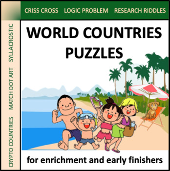 World Countries Puzzles - social studies enrichment for early finishers ...