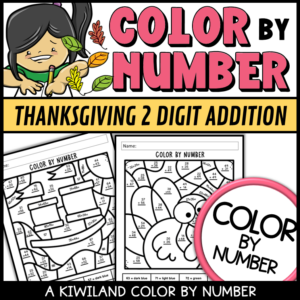 Thanksgiving Color by Number Code Numbers 1-5 and 6-10 | November Maths ...
