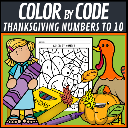 Thanksgiving Color by Number Code 2 Digit Addition with Regrouping Math ...