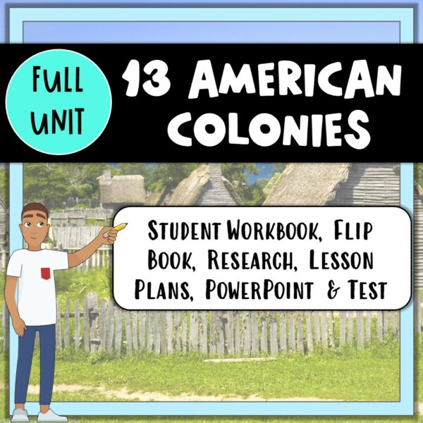 13 American Colonies Unit- Reading Passages, Research, Flip Book ...