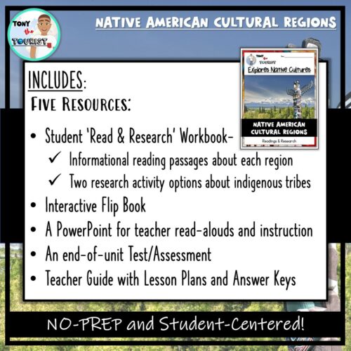 Native American Cultural Regions Unit! (Reading Passages, Research ...