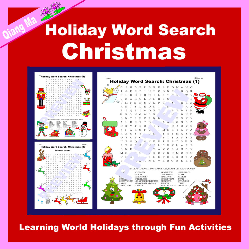 Holiday Word Search: Christmas - Made By Teachers
