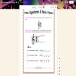 Google Classroom DIGITAL Music Theory Lesson 7: Time Signatures and ...