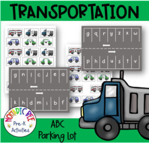 ABC Match Transportation Themed Literacy Center | Made By Teachers