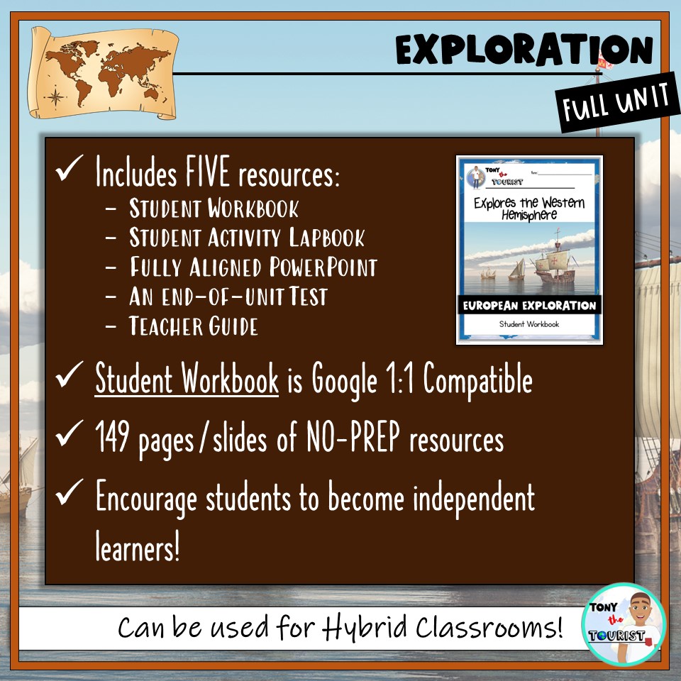 European Exploration Unit- Reading Passages, Lapbook, PowerPoint, and ...