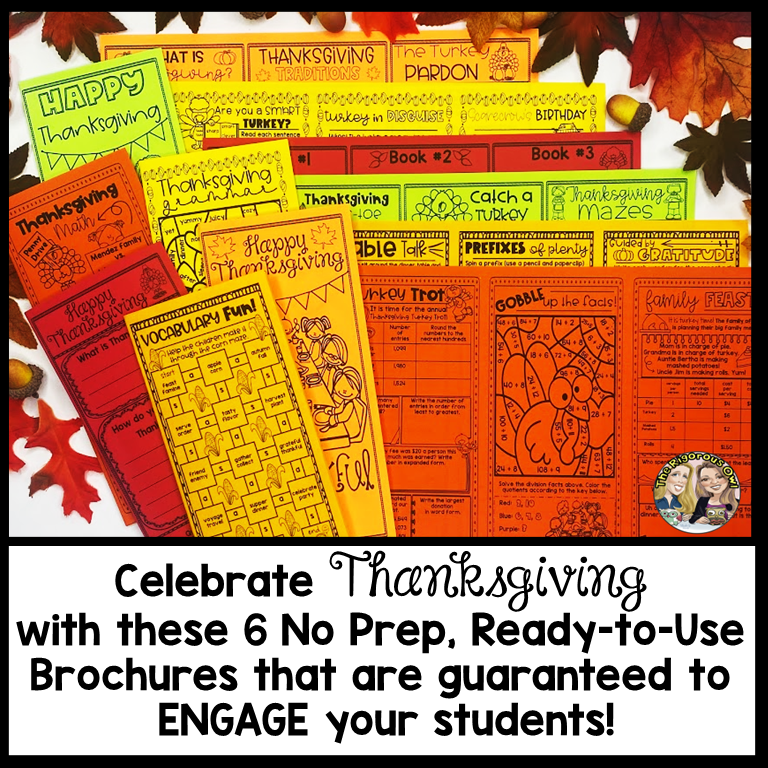 Thanksgiving Brochures | Made By Teachers