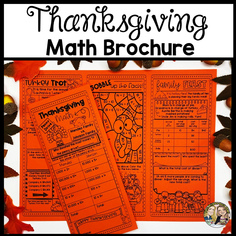 Thanksgiving Brochures | Made By Teachers
