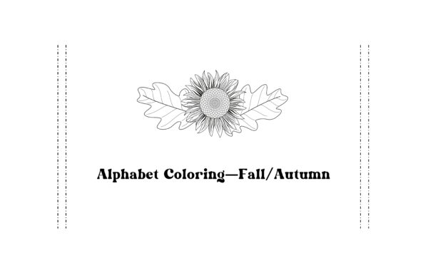 Alphabet Coloring - Fall/Autumn | Made By Teachers