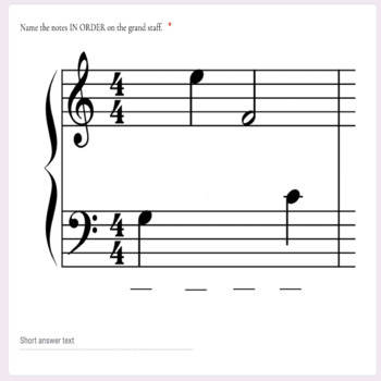 Google Classroom DIGITAL Music Theory Lesson 9: The Grand Staff - Self ...