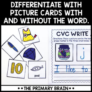 CVC Word Write and Wipe Activities - Made By Teachers