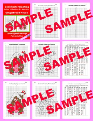 Christmas Coordinate Plane Graphing Picture: Gingerbread House | Made ...