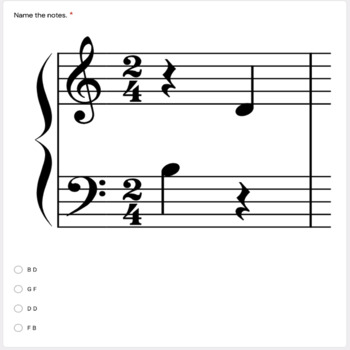 Google Classroom DIGITAL Lesson 13: 2/4 Time Signature - Self-Grading ...
