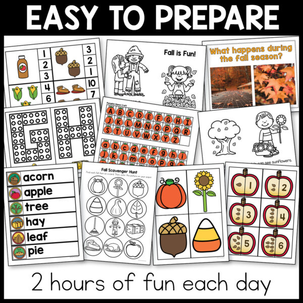 Fall Preschool Curriculum Lesson Plans and Activities | Made By Teachers
