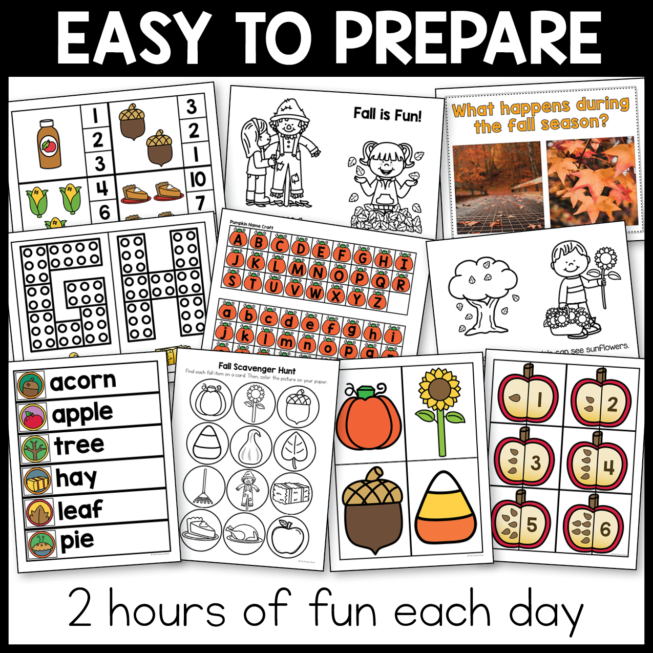 Fall Preschool Curriculum Lesson Plans and Activities | Made By Teachers