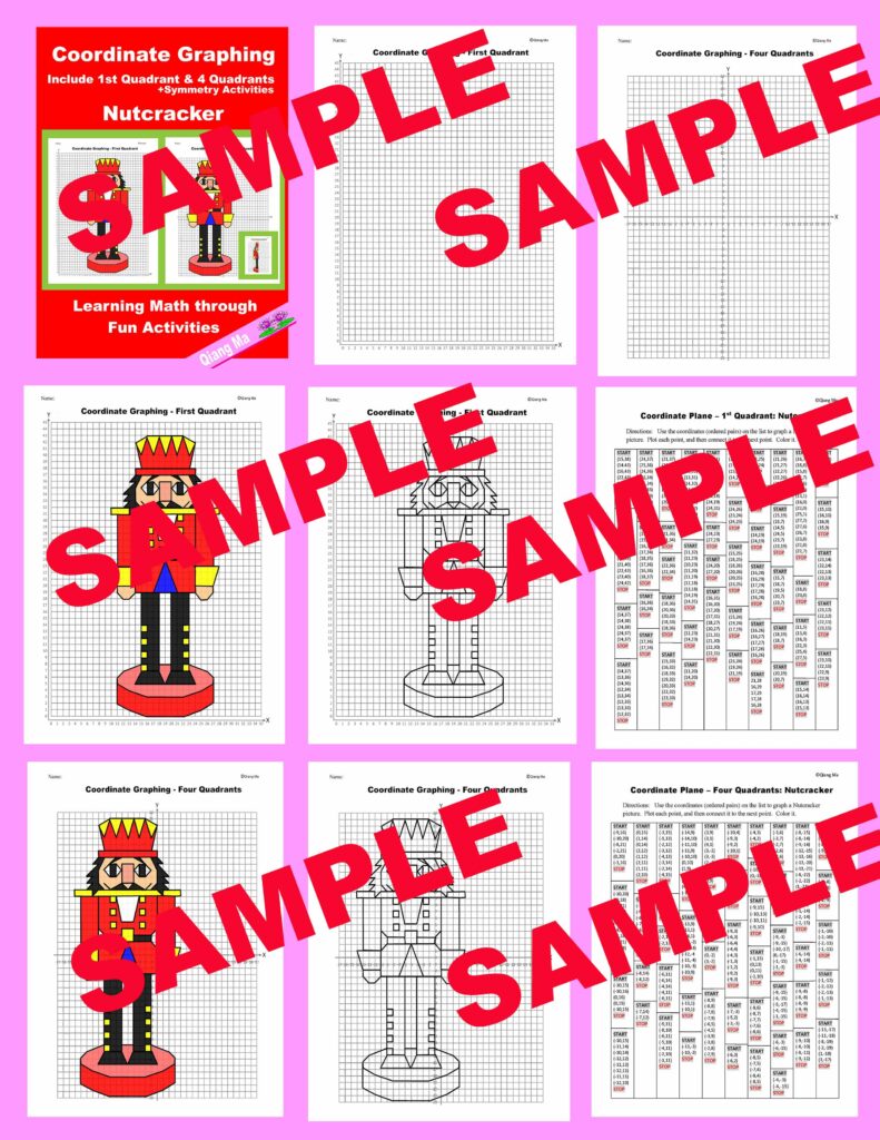 Christmas Coordinate Plane Graphing Picture: Nutcracker | Made By Teachers