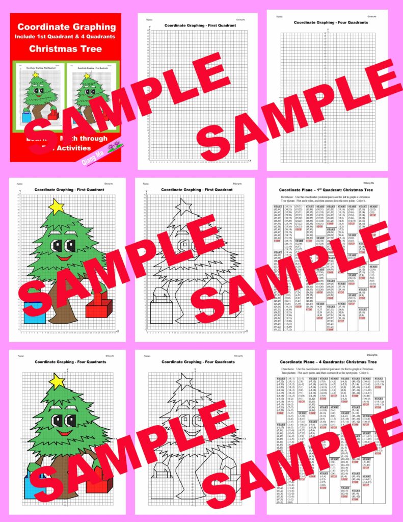 Christmas Coordinate Plane Graphing Picture: Christmas Tree | Made By ...