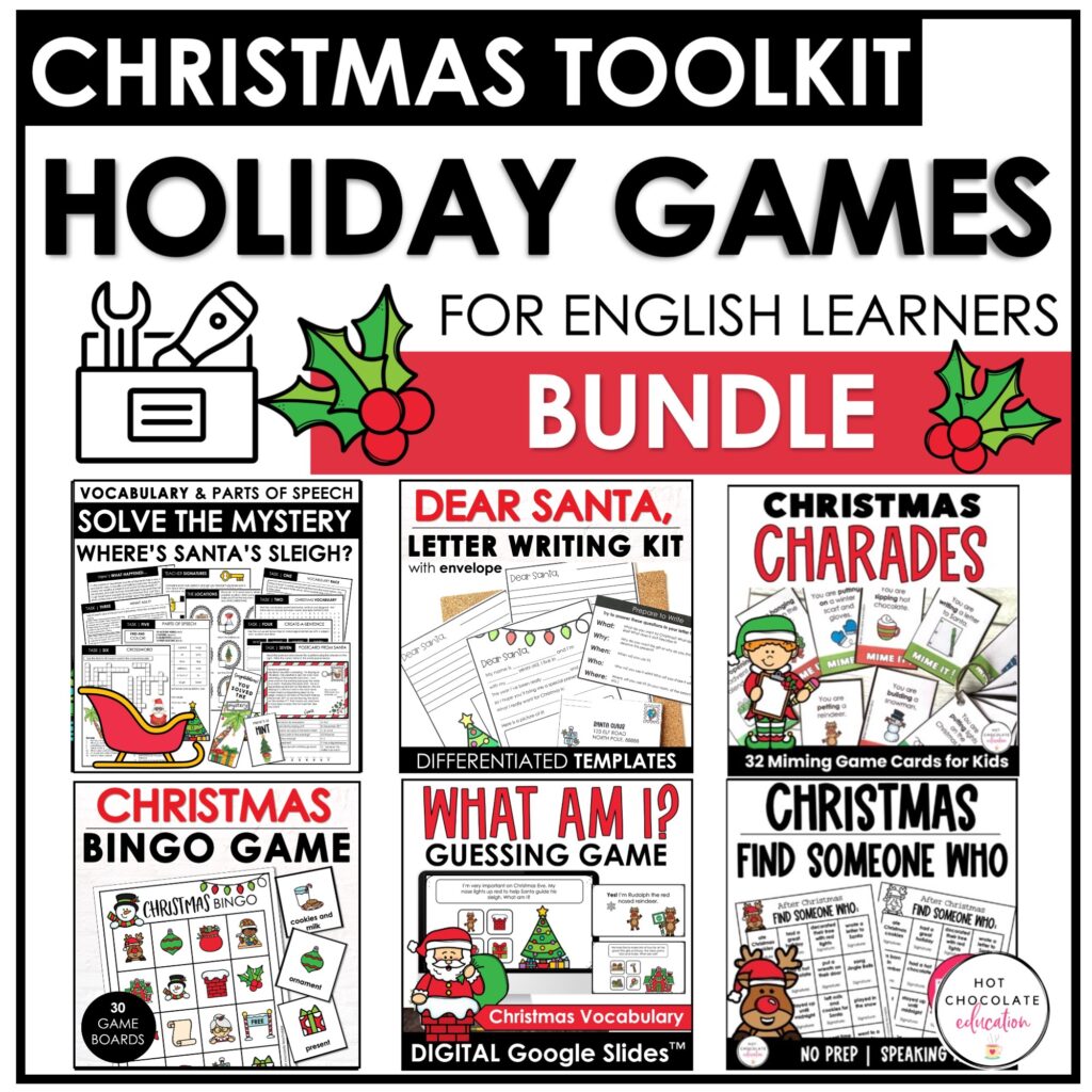 Christmas Games for ELL & ESL | Holiday Grammar & Vocabulary Games ...