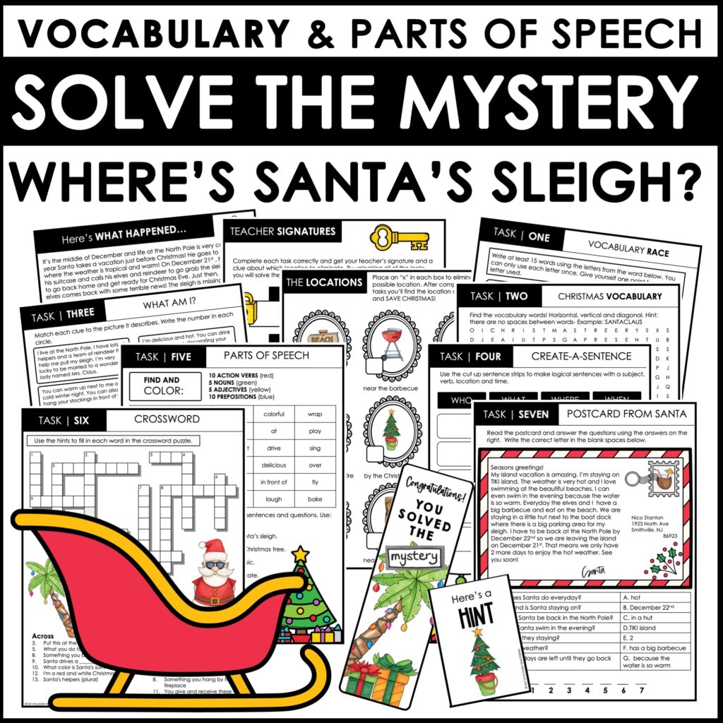 Christmas Games for ELL & ESL | Holiday Grammar & Vocabulary Games ...