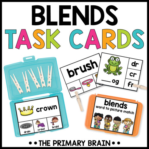 Beginning Blends Clip Cards for Task Cards Boxes | L R S Blends | Made ...