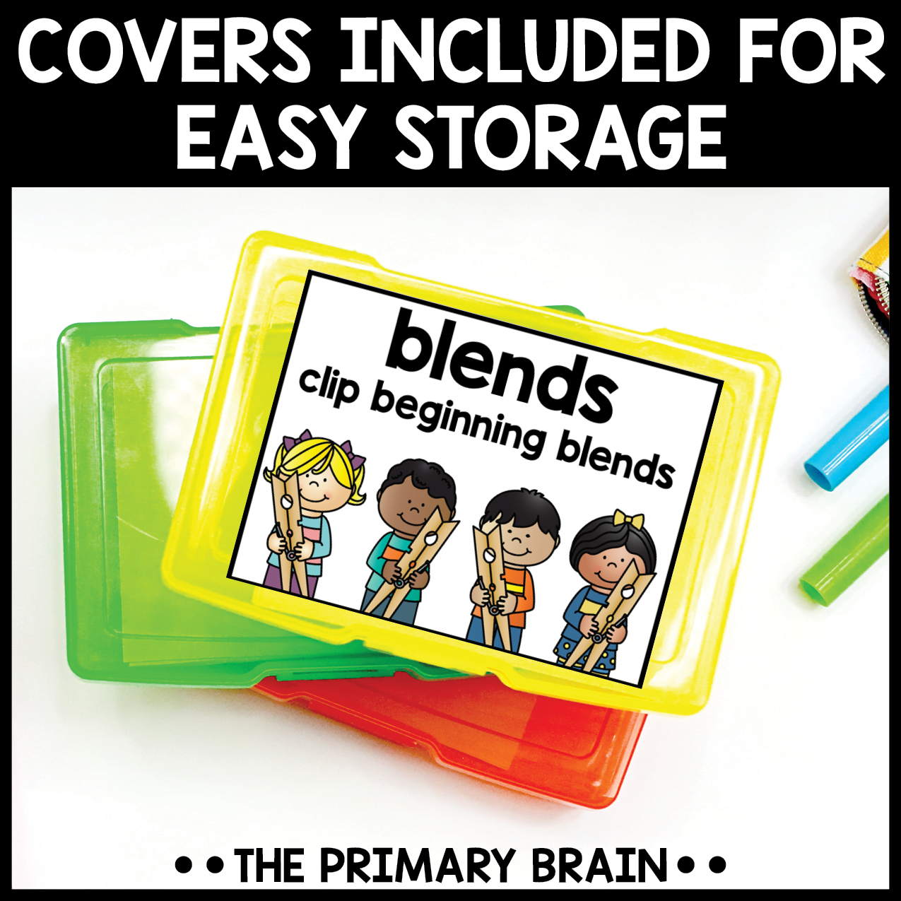 Beginning Blends Clip Cards for Task Cards Boxes | L R S Blends | Made ...