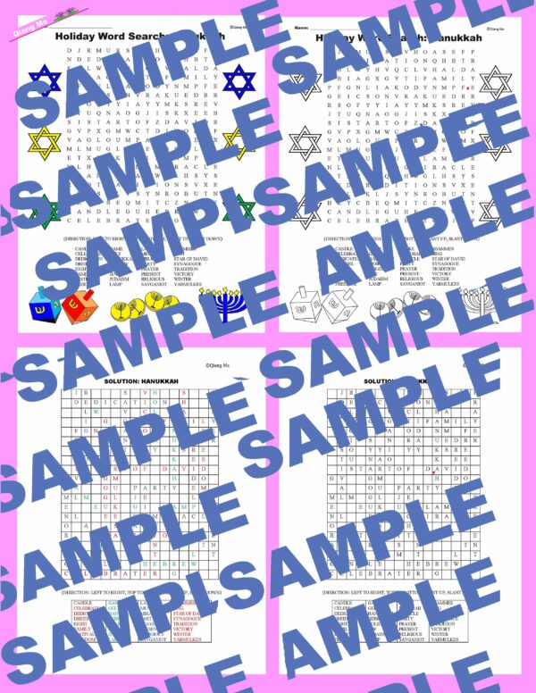 Holiday Word Search: Hanukkah | Made By Teachers