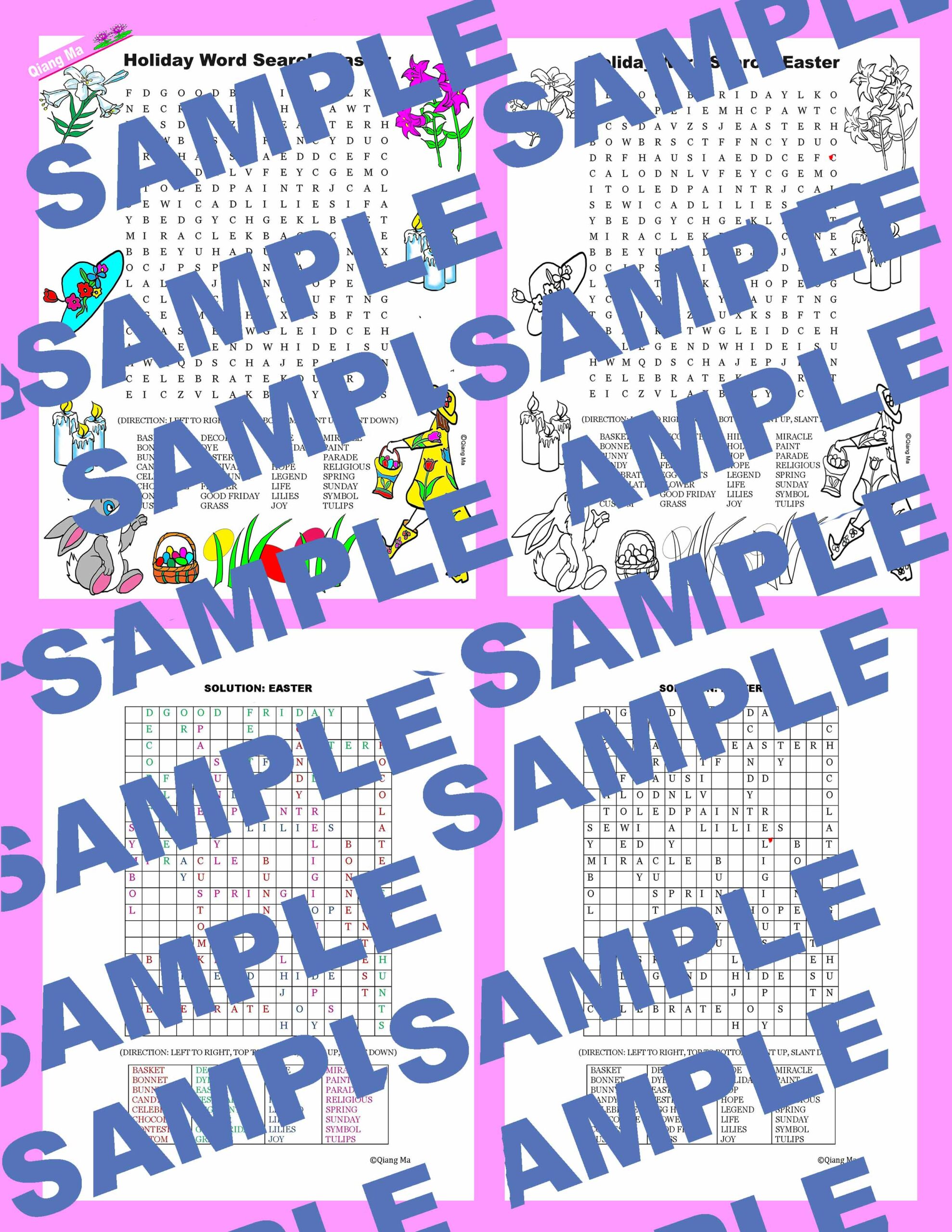 Holiday Word Search: Easter | Made By Teachers