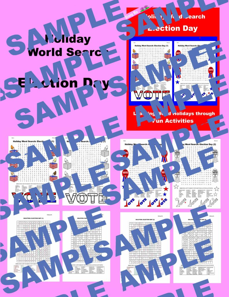 Holiday Word Search: Election Day | Made By Teachers