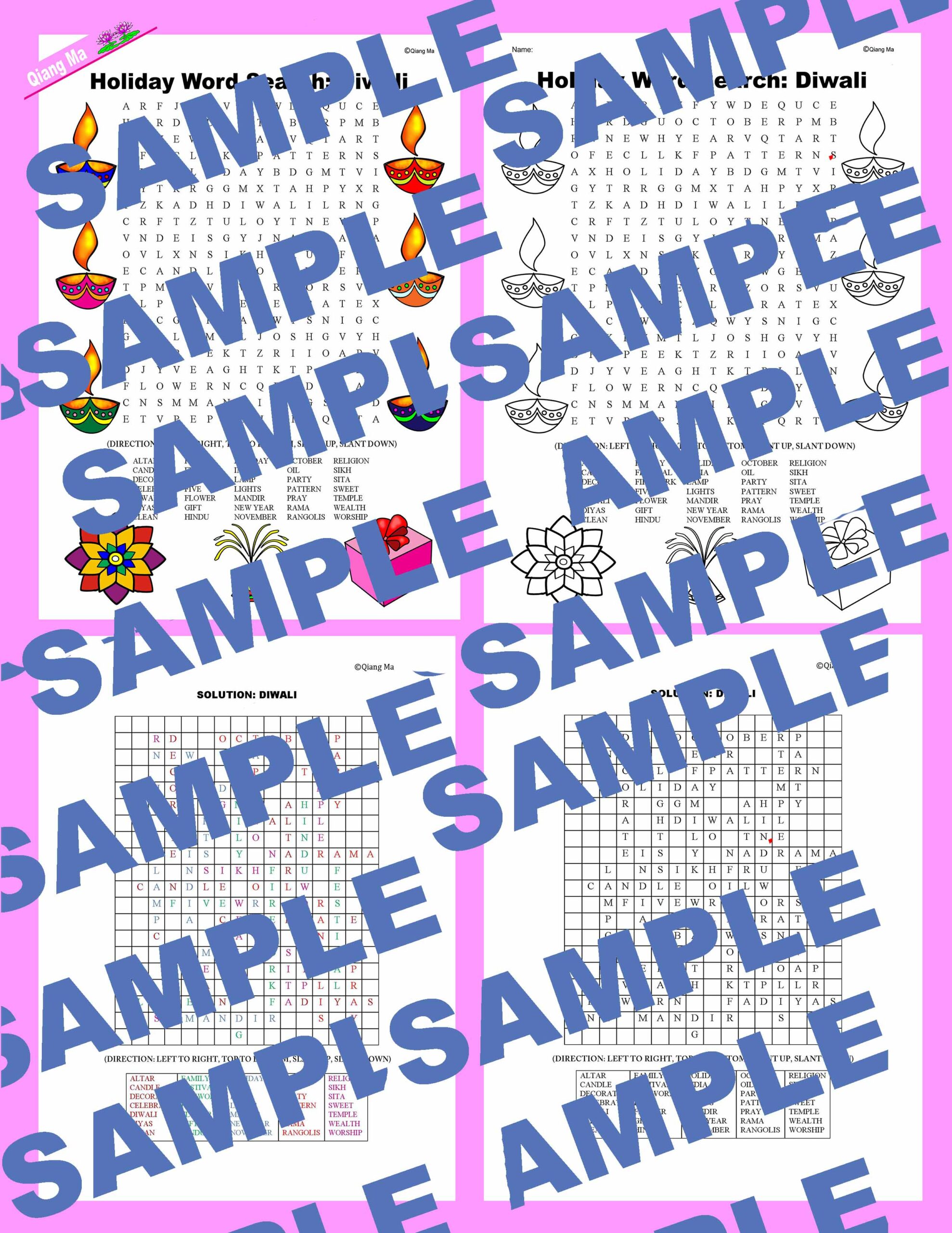 Holiday Word Search: Diwali | Made By Teachers