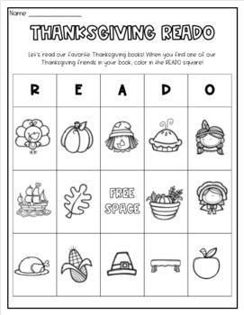 Thanksgiving Reading Scavenger Hunt & READO - Made By Teachers