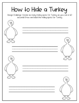 How to a Hide Turkey Book Companion | Made By Teachers