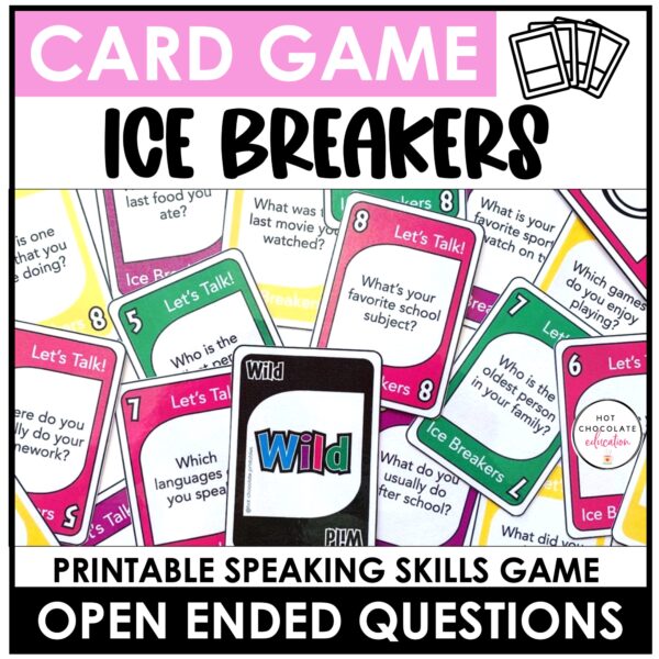 Ice Breaker Card Game - Getting to Know You Question Activity | Made By ...