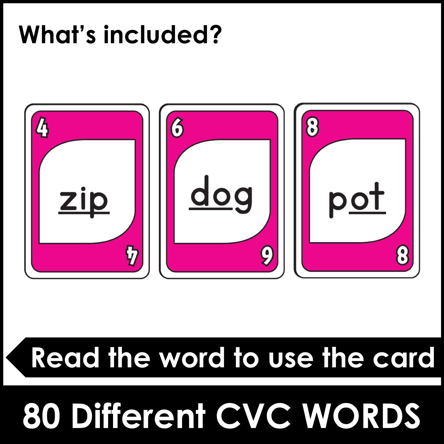 Literacy Card Game for CVC short vowels a-e-i-o-u: Plays like UNO ...