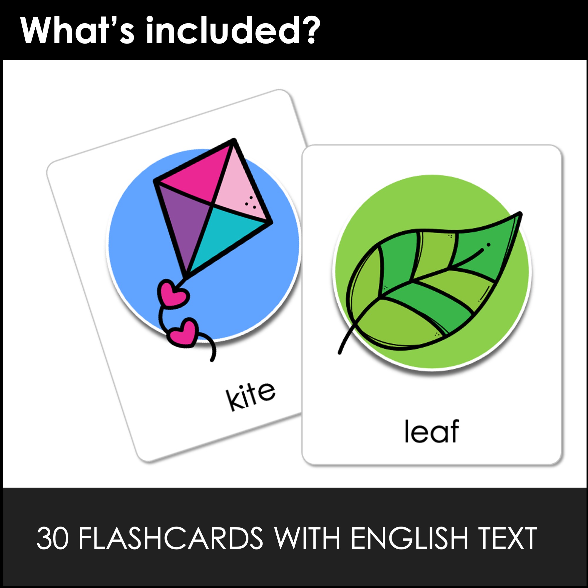 Spring & Easter Flashcards - Editable Vocabulary Word Flash Cards ESL ...