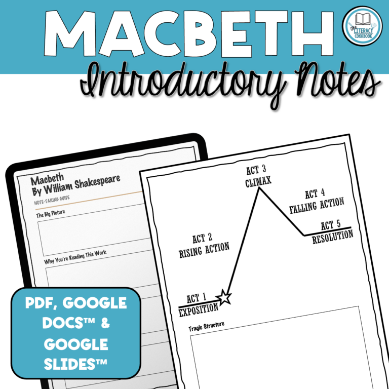 Macbeth & Tragedy Introduction - Background Notes Slideshow & Note ...
