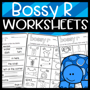 Bossy R Worksheets: Sorts, Stories, Cloze Sentences, Read & Draw, and ...