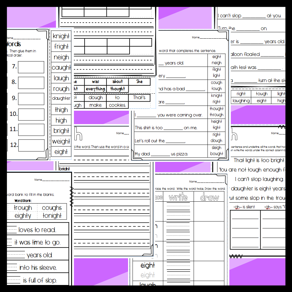 GH Worksheets: Sorts, Fill in the blank, and more | Made By Teachers