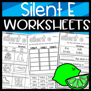 Long Vowel Silent E Worksheets | Made By Teachers