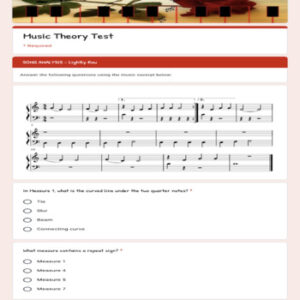 Google Classroom DIGITAL Music Theory Lesson 20 TEST UNIT 5 - Self ...