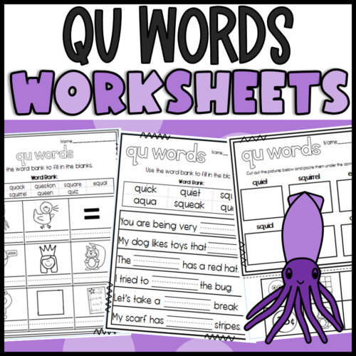QU Worksheets : Sorts, Matching, Read and Draw, and More - Made By Teachers