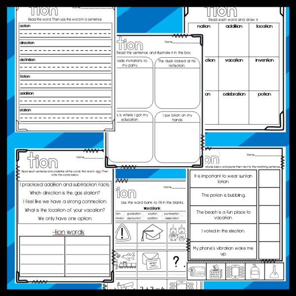 TION Worksheets | Made By Teachers