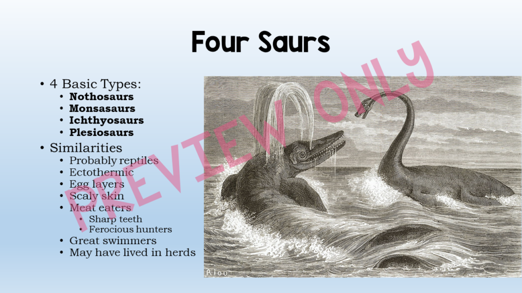 Apologia Zoology 2 Swimming Creatures Ch 5 Primeval Reptiles Slideshow ...