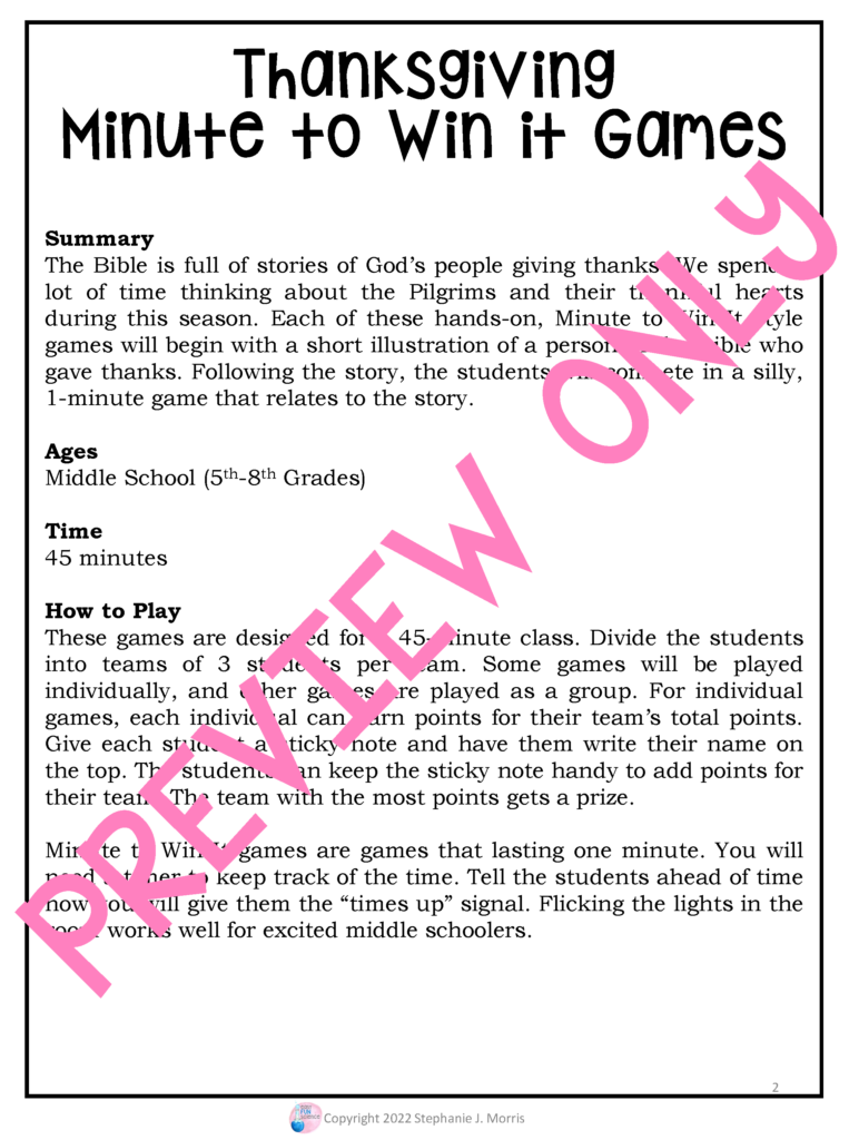 Thanksgiving Activities | Middle School Bundle Show preview image 1 ...