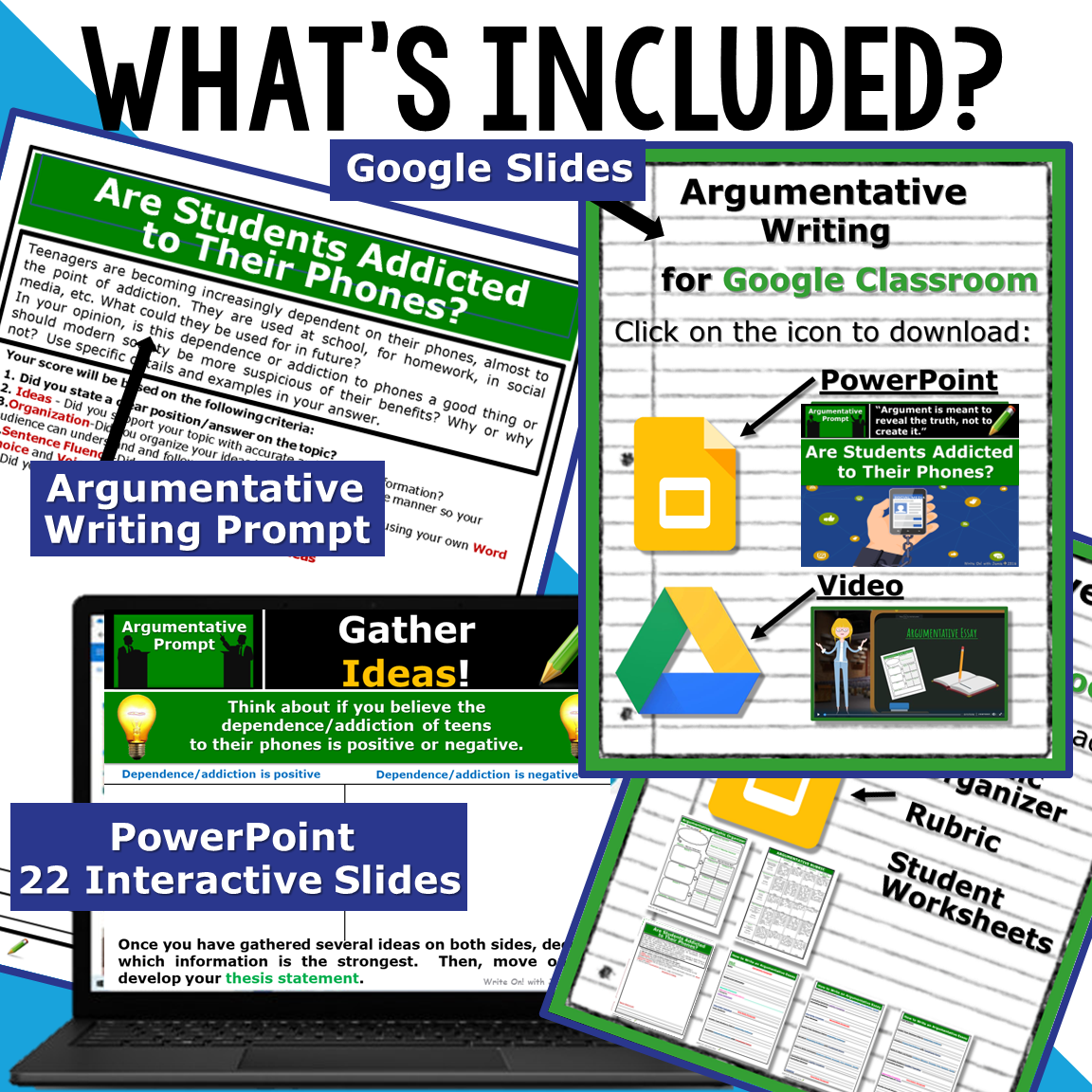 Argumentative Writing Prompt & Lesson - Are Students Addicted to Their ...