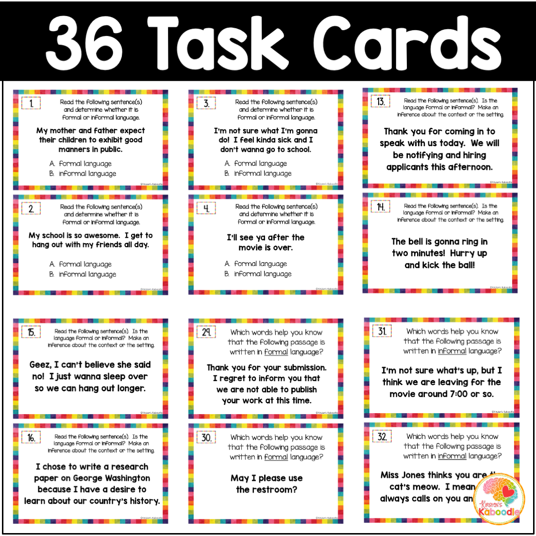 Formal And Informal Language Task Cards And Anchor Charts Lupon gov ph formal-and-informal-language-task-cards-and-anchor-charts-lupon-gov-ph