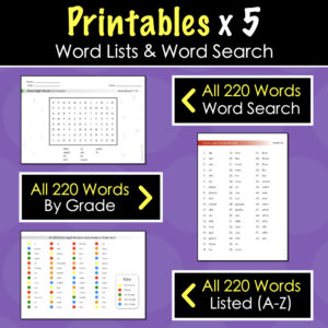 220 Dolch Sight Word BUNDLE - Digital Fill-in-the-Blanks Quiz ...