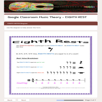 Google Classroom DIGITAL Music Theory Lesson 22: Eighth Rest - Self ...