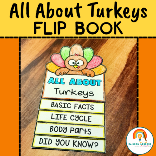 All About Turkeys Flipbook | Turkey Facts Booklet | Turkey Craftivity ...