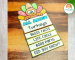All About Turkeys Flipbook | Turkey Facts Booklet | Turkey Craftivity ...