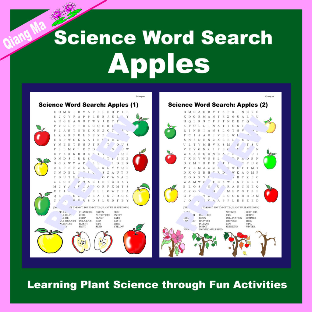 Science Word Search: Apples | Made By Teachers