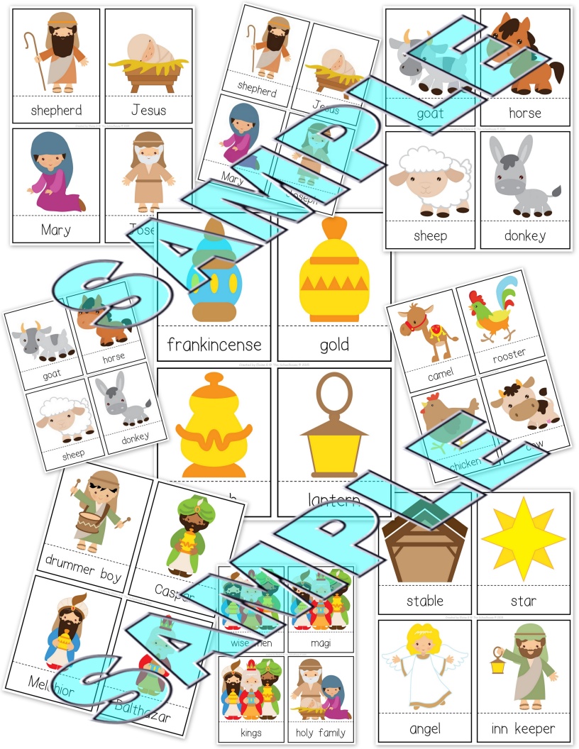 Christmas Nativity 3-Part Cards | Made By Teachers